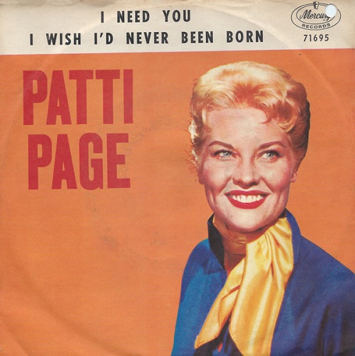 1960 Patti Page – I Wish I’d Never Been Born (US:#52) | Sessiondays